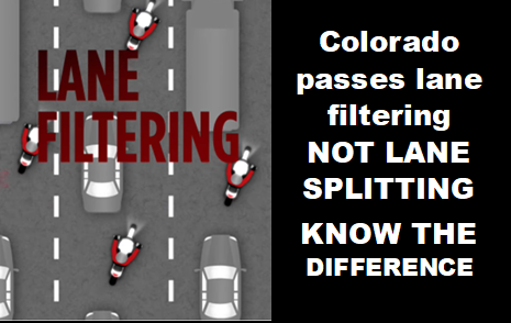 Colorado Motorcycle Lane Filtering Law goes into effect 8/7/24 - BikerDown